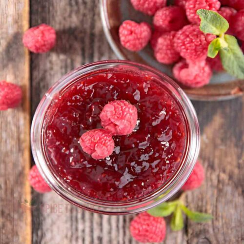 Rich and Tangy Raspberry Sauce with Lemon Zest
