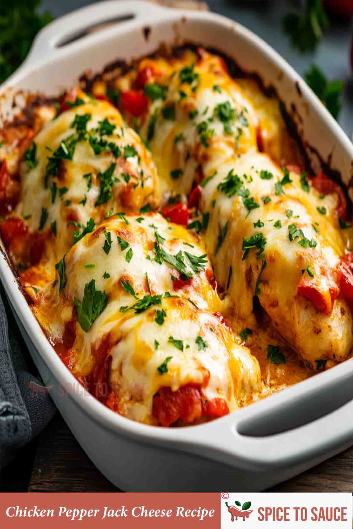 Chicken Pepper Jack Cheese Recipe | Spice to Sauce